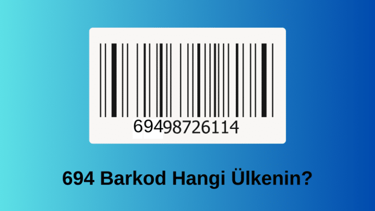 694 Barkod Hangi Ülkenin? - L10 Barkod: Barkod Sistemi - Barkod Programı